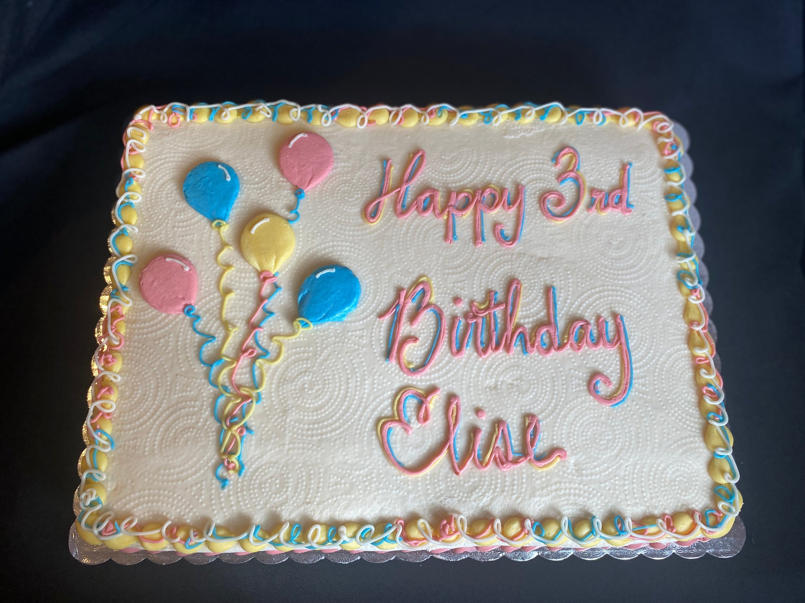 Simple Birthday Sheet Cake