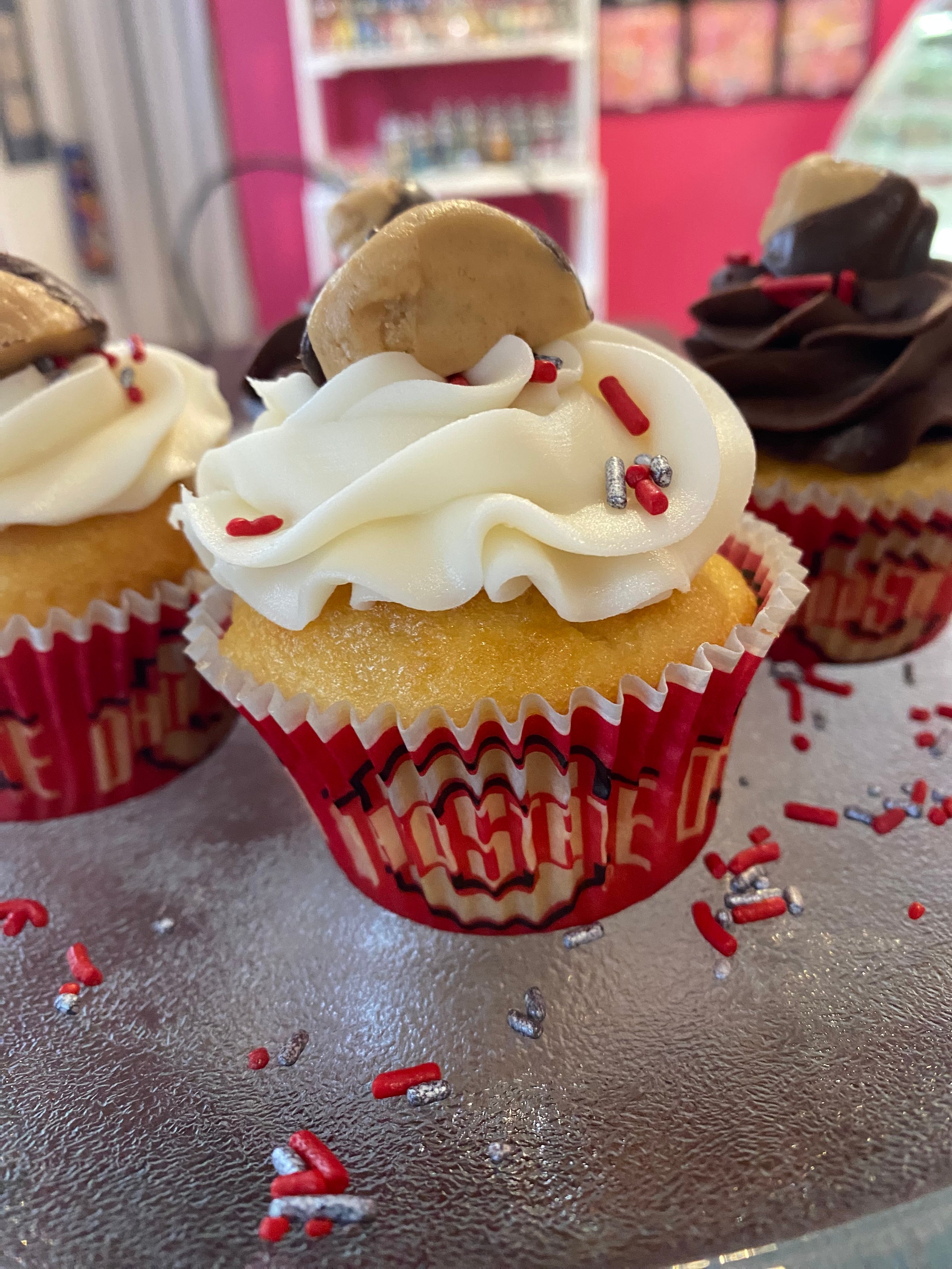 Ohio State Block O cupcakes | Our CupCakery 54 S. High St. Dublin OH ...
